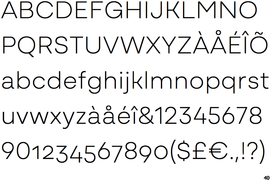 Identifont - Mozaic HUM Thin