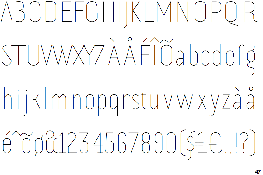 Identifont - Prevya Display Light