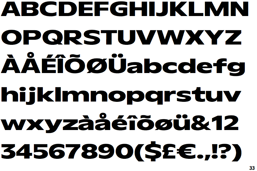 Identifont - Aksen Expanded Bold