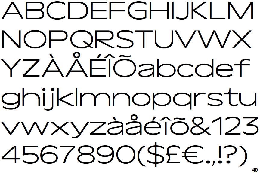 Identifont - Aksen Expanded Light