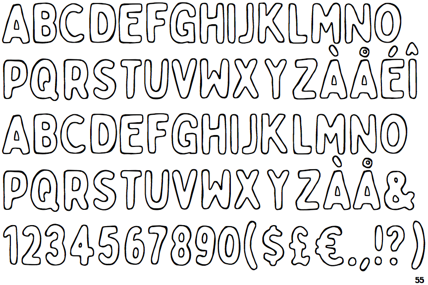 Identifont - Bobby Rough Soft Outline