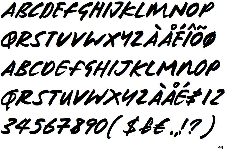 Identifont - Comic Hand Hank