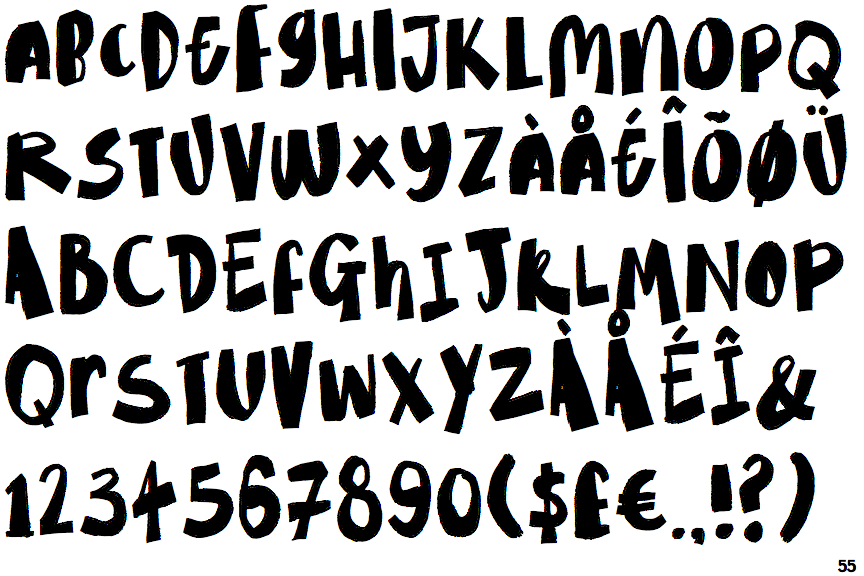 Identifont - Swangler Brush