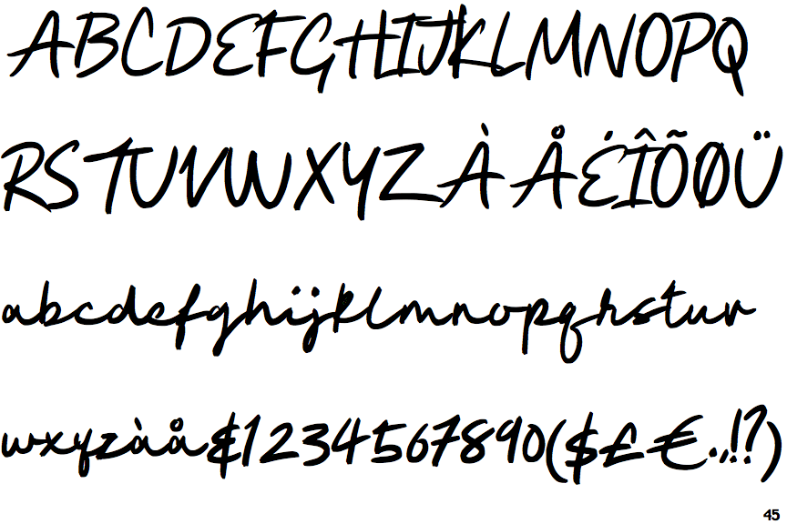 Identifont - Volume TC Script