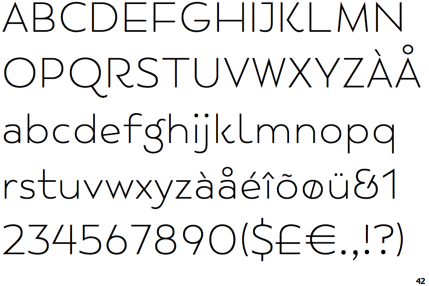 Identifont - Operandi Light