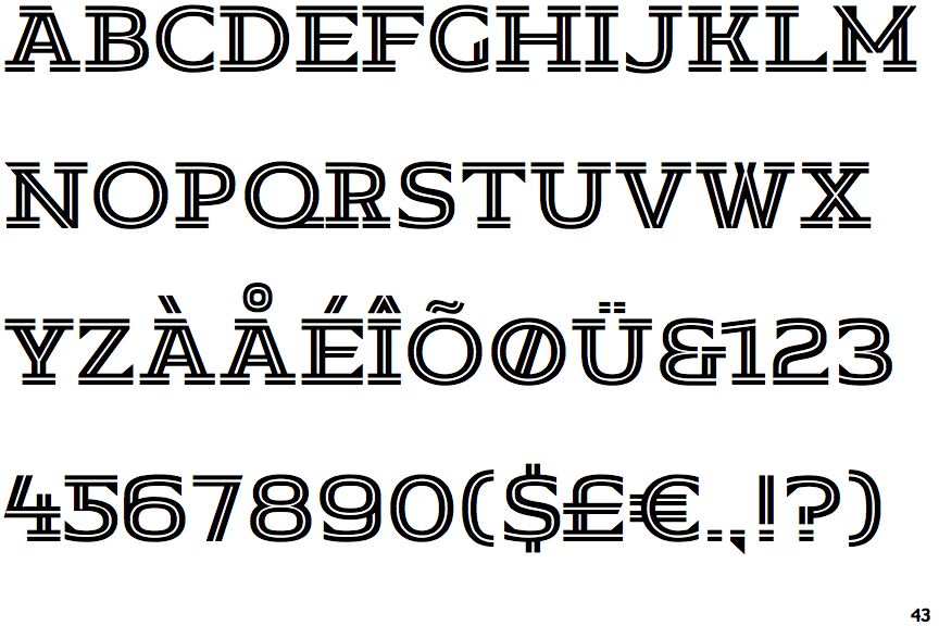 Identifont - Rundo Inline