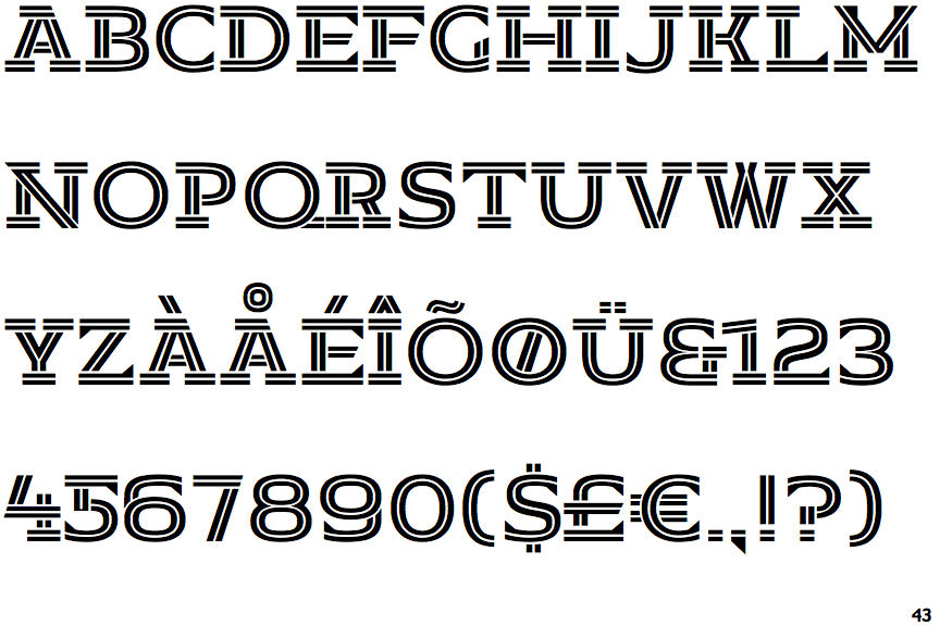 Identifont - Rundo Stencil