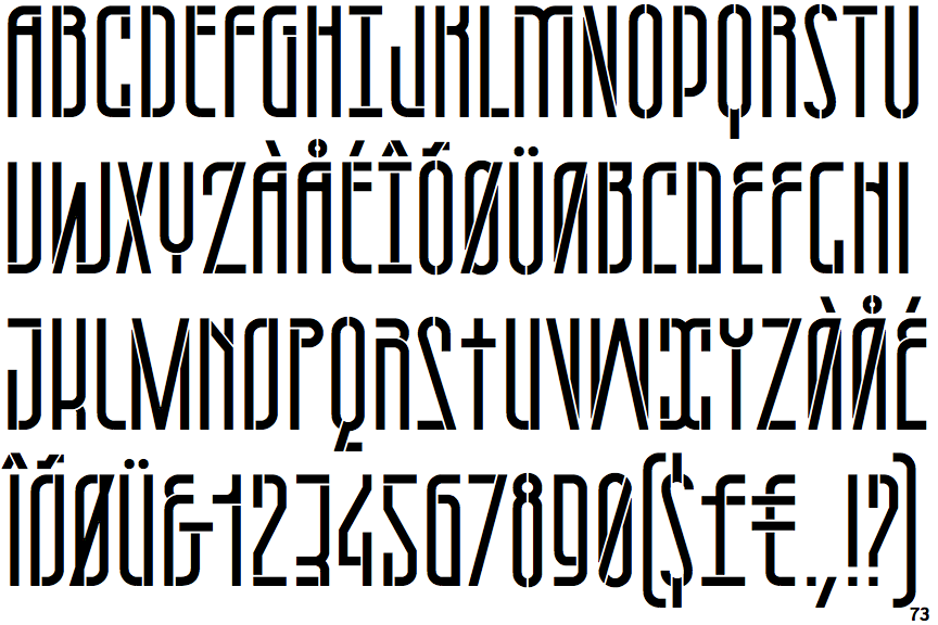 Identifont - Candor Stencil