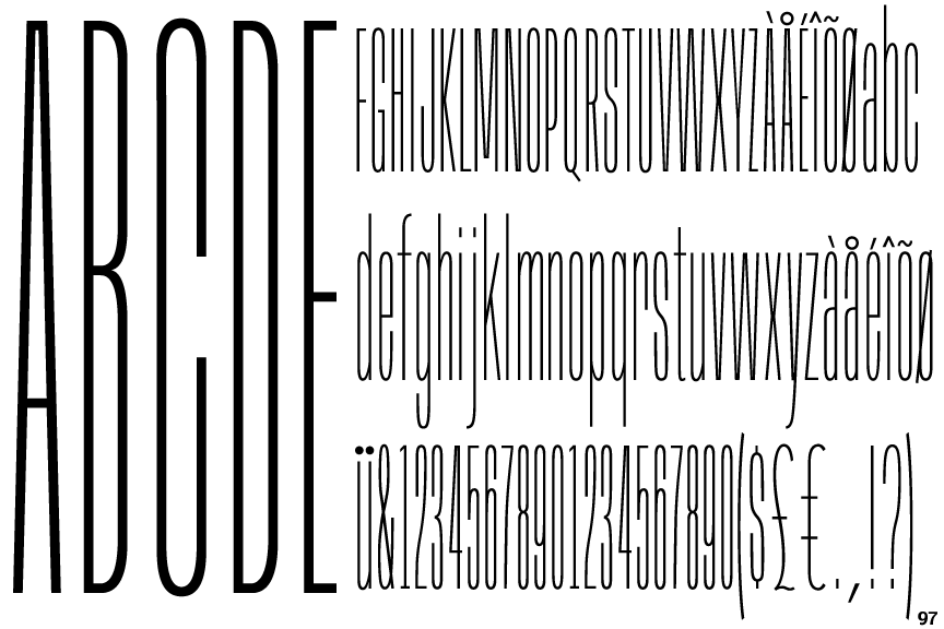 Identifont - Anybody Ultra Condensed Thin