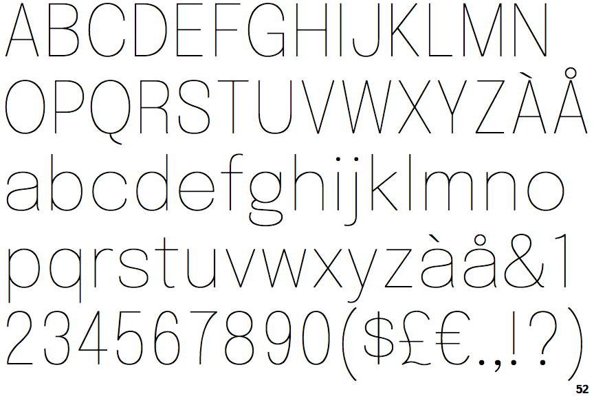 Identifont - Epilogue Thin