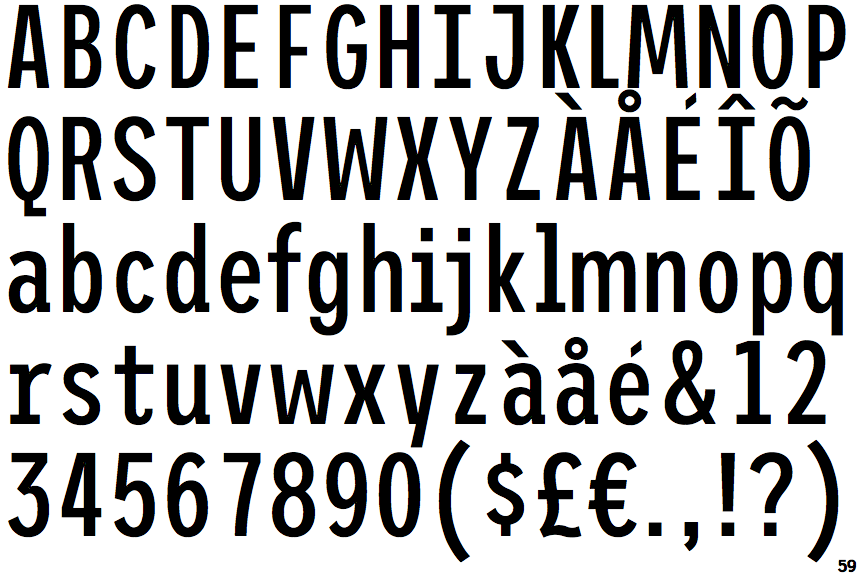 Identifont - Trispace Condensed