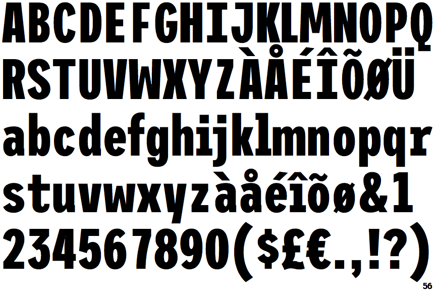 Identifont - Trispace Condensed Bold