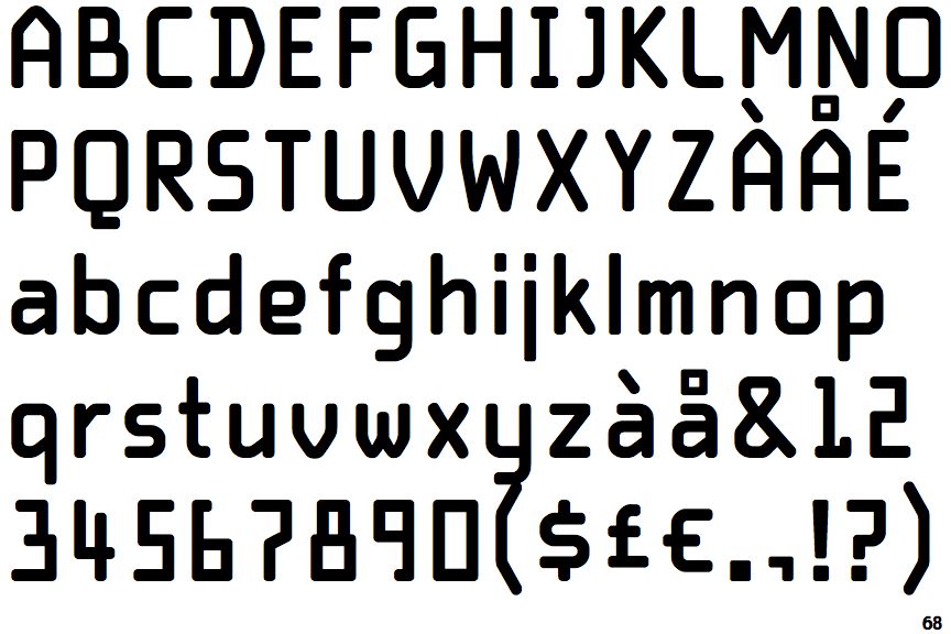 Identifont - OCRX Compressed Bold