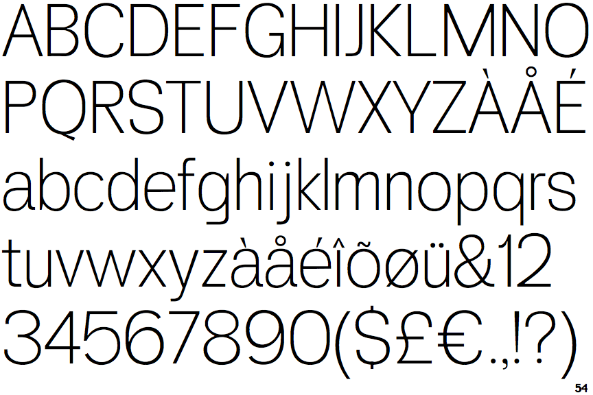 Identifont - Brandmark Thin