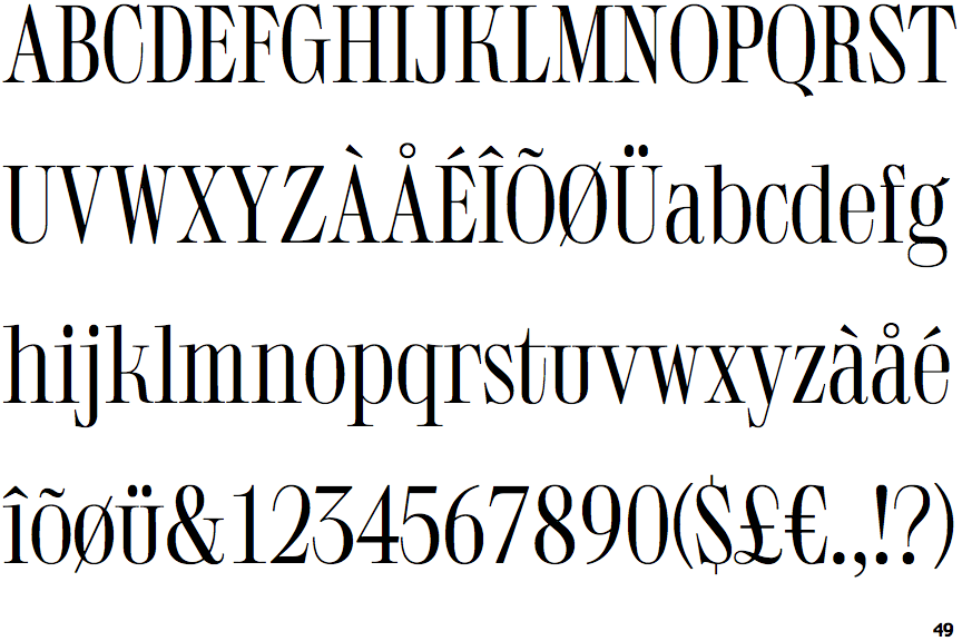 Identifont - Bureau Display