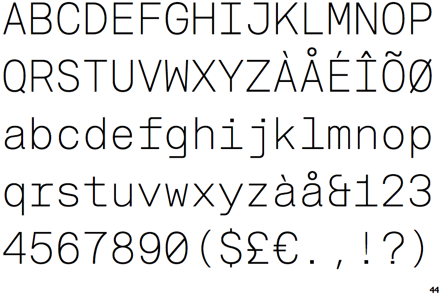 Identifont - Lolito Mono Light