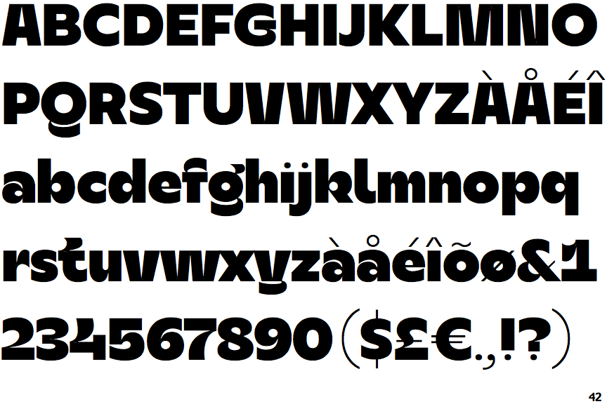 Identifont - Gustine Extra Black