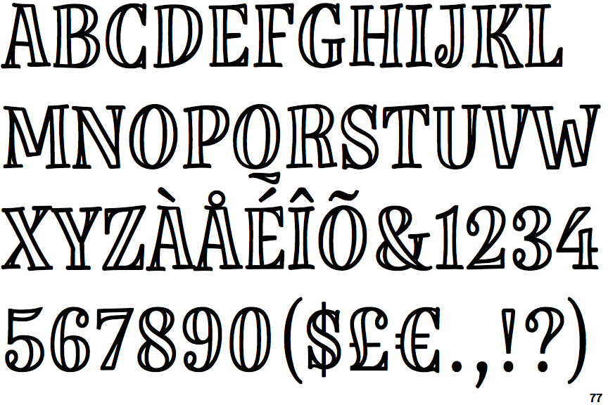 Identifont - Limon Marker Outline Bold
