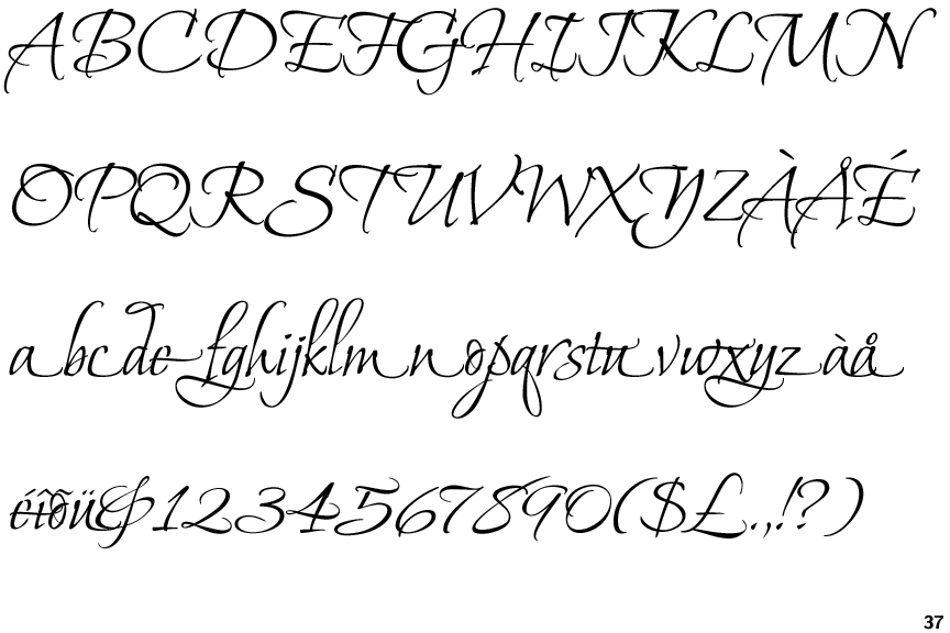 Identifont - Moon Dance Two