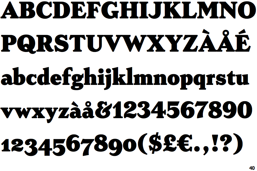 Identifont - LaFarge Black