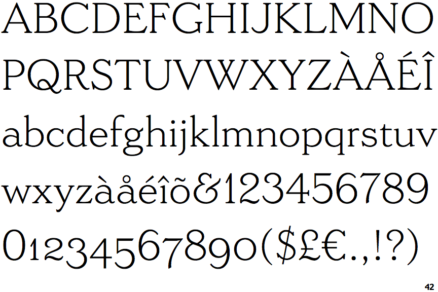 Identifont - LaFarge Light