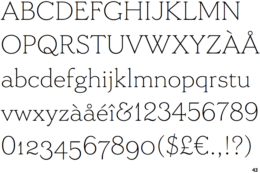 Identifont - LaFarge Thin