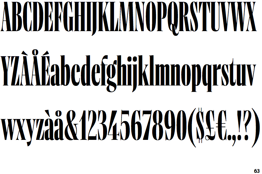 Identifont - Aneto Skyline Compressed Bold