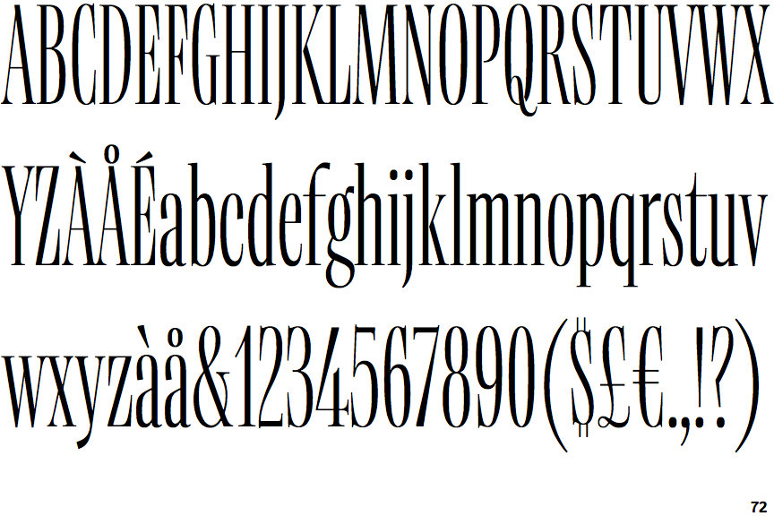 Identifont - Aneto Skyline Compressed Light