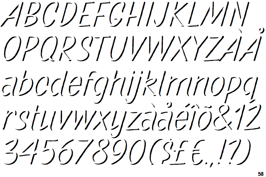 Identifont - Pinatas Marks Rough Shadow