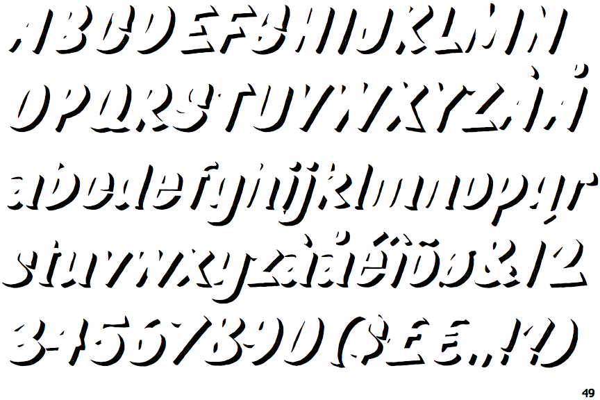 Identifont - Pinatas Marks Rough Shadow Black