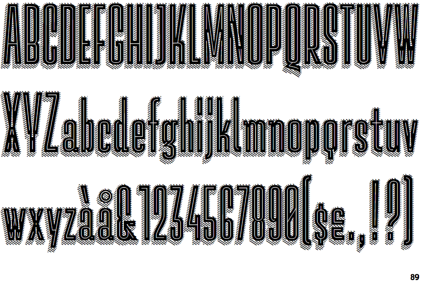 Identifont - Lichtspiele Neon 3D