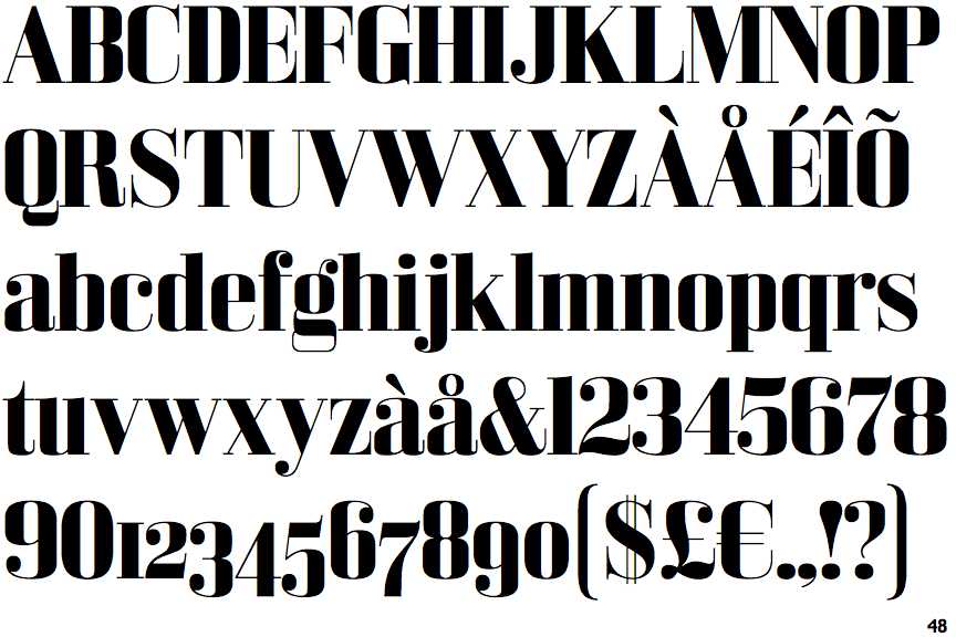 Identifont - Bodoni Z37 L Bold