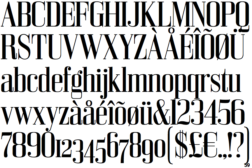 Identifont - Bodoni Z37 M Condensed
