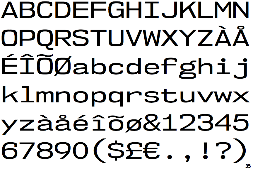 Identifont - NK57 Monospace Expanded
