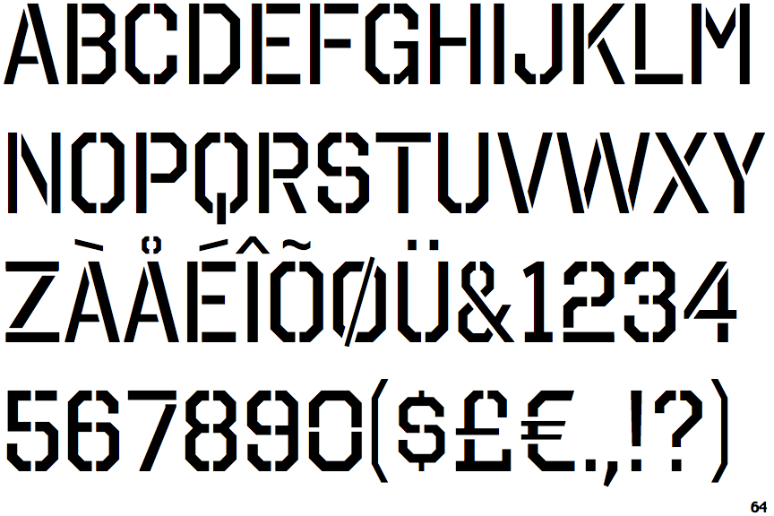 Identifont - Octin Stencil