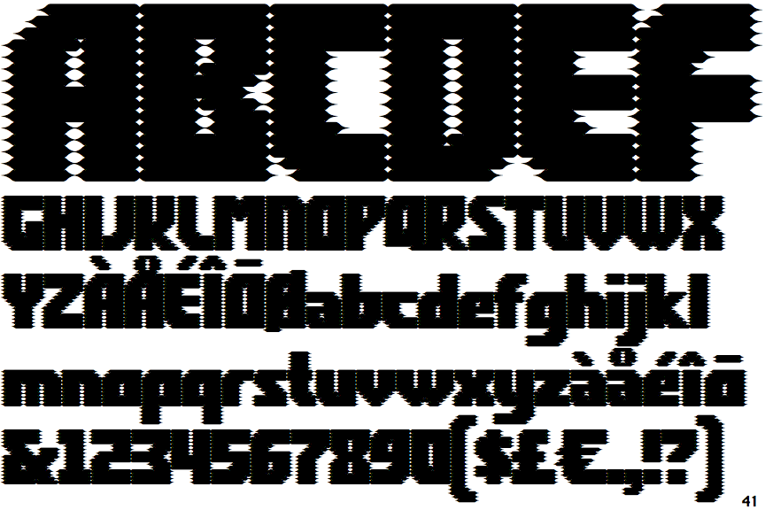 Identifont - Rukyltronic Screen