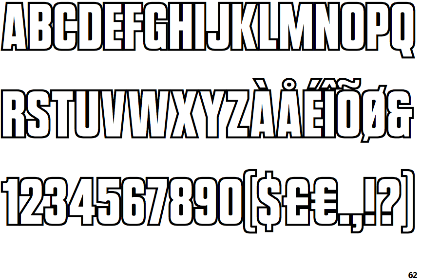 Identifont - Vanchrome Outline