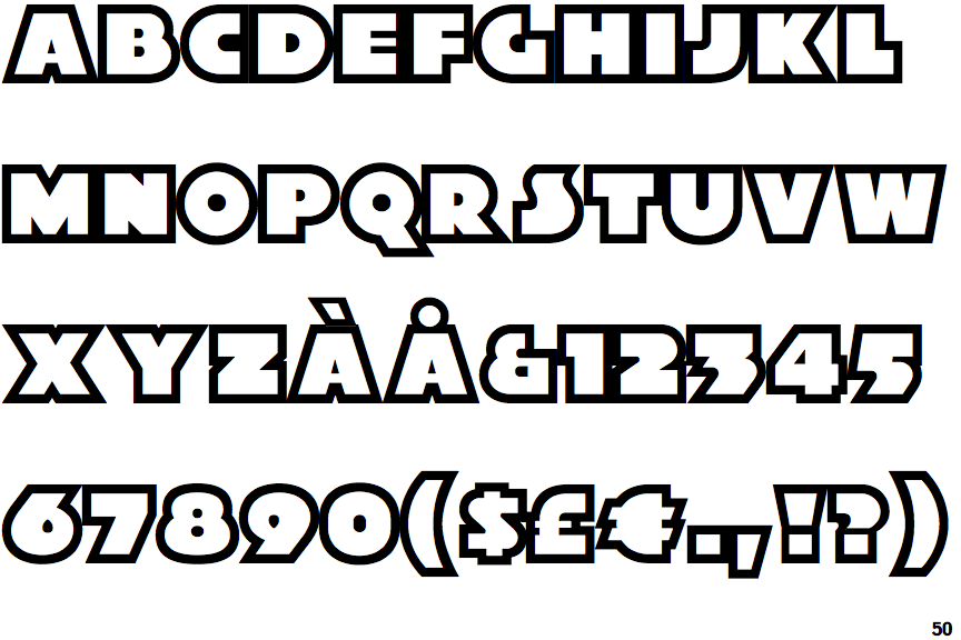 Identifont - Xylitol Outline