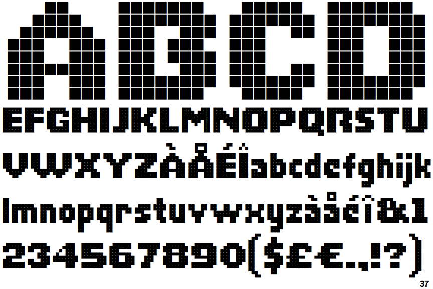 Identifont - Zerbydoo Grid