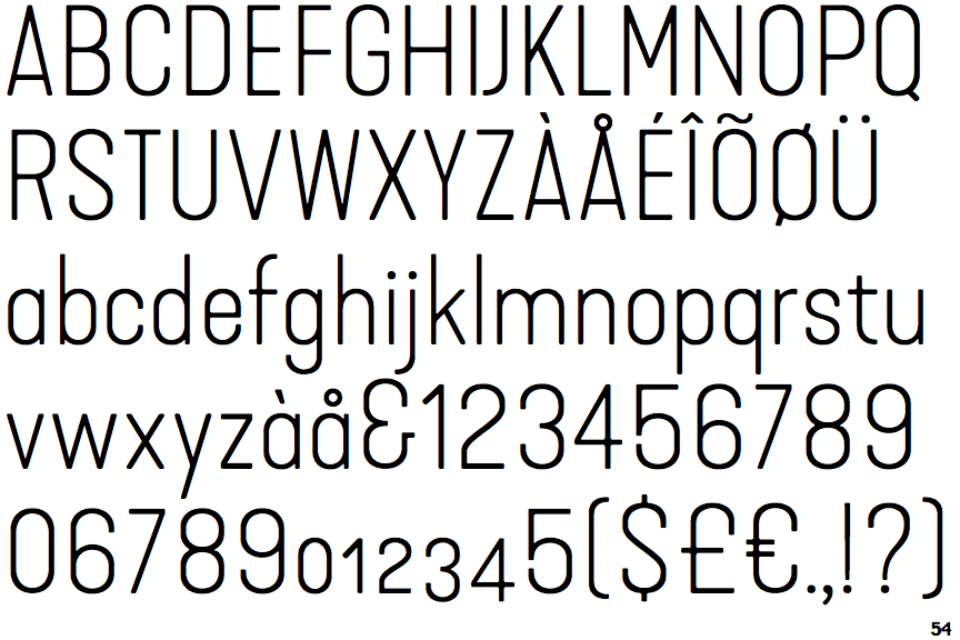 Identifont - Kapra Neue Thin Expanded