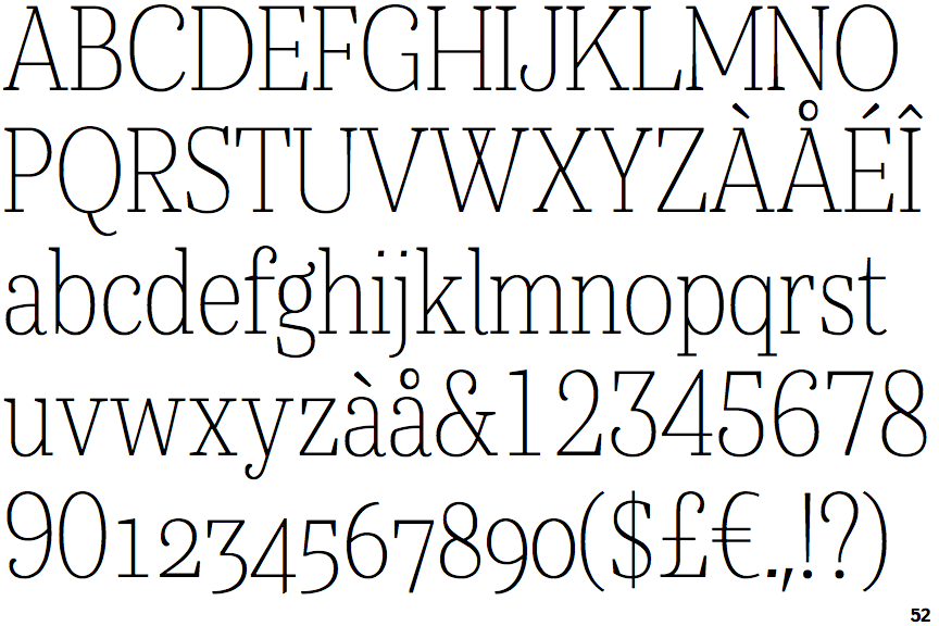 Identifont - Gwyner Thin Condensed