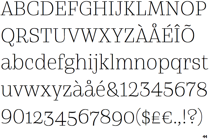 Identifont - Brenner Light