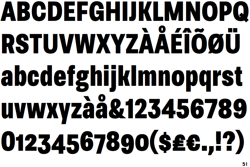 Identifont - Brenner Sans Condensed Bold