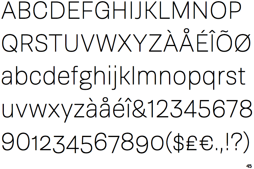 Identifont - Brenner Sans Light