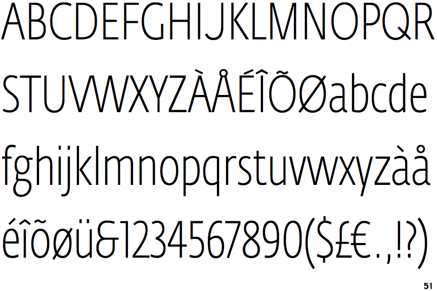 Identifont - Fedra Sans Display Thin Condensed