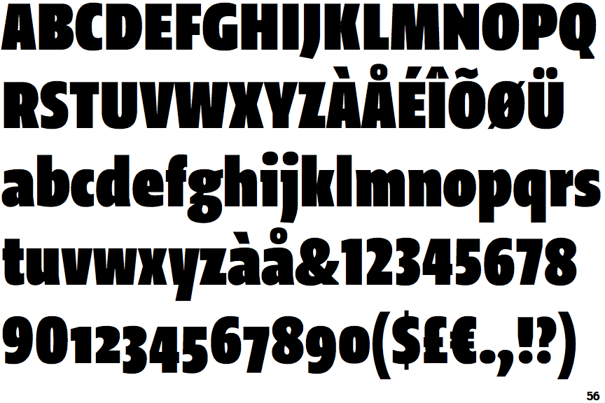Identifont - Greta Sans Condensed Black