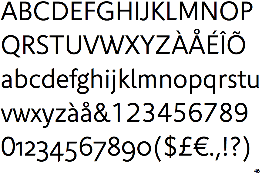 Identifont - Rahere Sans