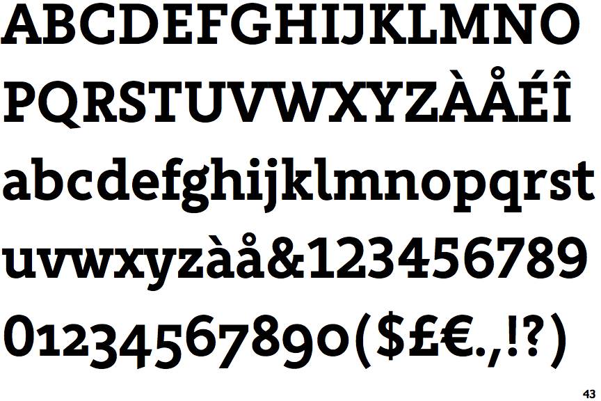 Identifont - Rahere Slab Bold