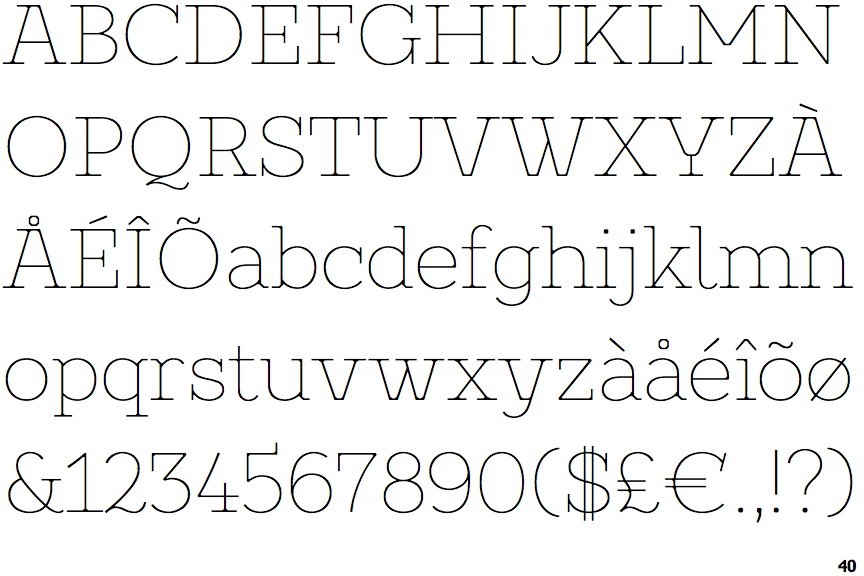 Identifont - Constant Thin