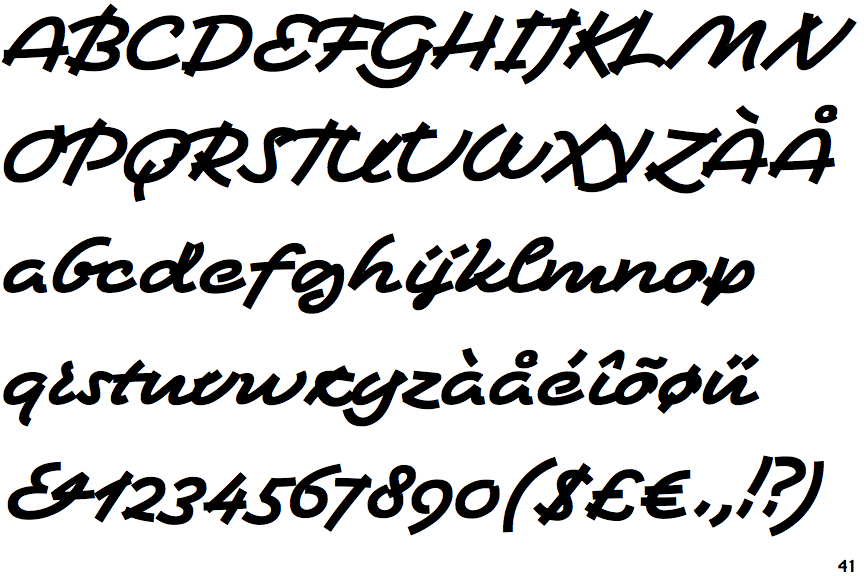 Identifont - Duos Sharp Black